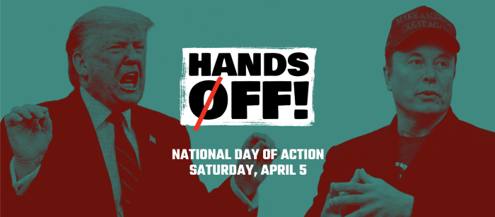 Hands Off! Day of Action at Lafayette Square - INDIVISIBLE NOLA